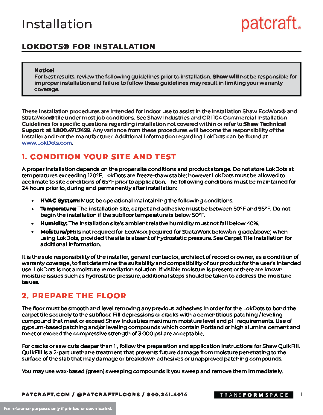 Prologis - Installation